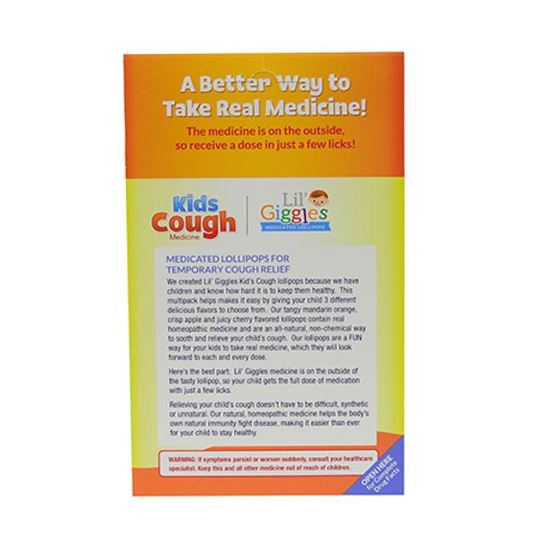 Kids Cough Lollipops Lil Giggles (12) - Chemisell Pty Ltd